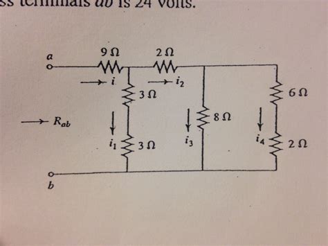 Solved Determine Rab Equivalent Resistance For The Circuit