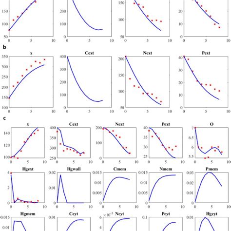 model validation using experimental data for biomass and