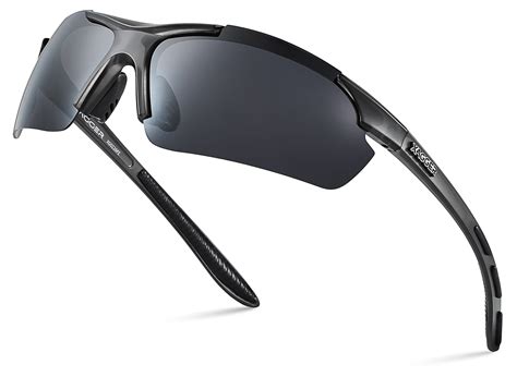 Xagger Polarized Lightweight Uv400 Wrap Around Sport Sunglasses For Men