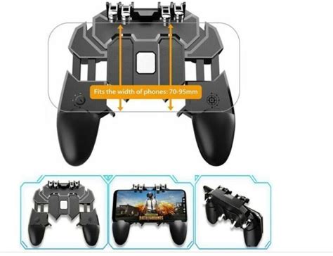 Game Controller PUBG AK66 Control The Six Fingers And Trigger Shooting For Work Android Or