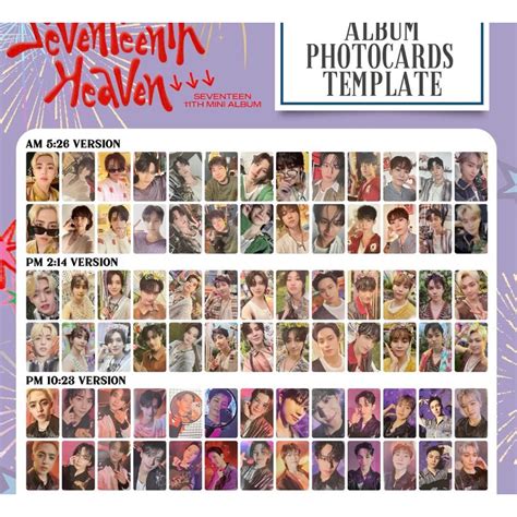 Seventeen迷你11輯Heaven普版專卡God of music音樂之神 淨漢 珉奎 DK 員佑 知秀 俊輝花環 蝦皮購物