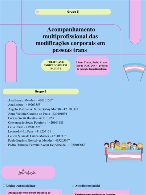 Apresentação Scaps Pdf Fisioterapia Transgênero