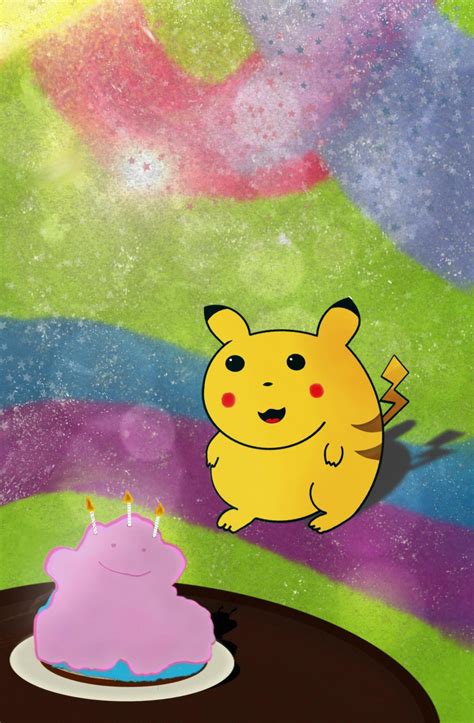 Birthday Chonkachu R Pokemonart