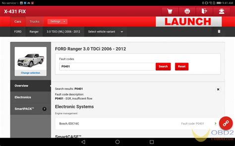 Launch Diagnostic Tool X FIX Function Use Guide