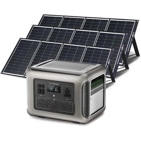 ALLPOWERS R2500 Portable Solar Generator Kit 3 Pack 200W