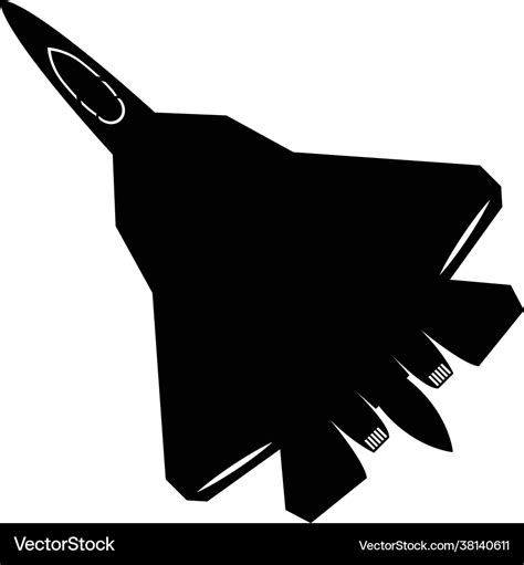 Sukhoi Su57 Stealth Fighter Jet Aircraft Vector Image