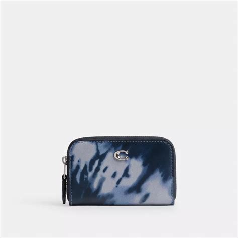 【公式】coach コーチ スモール ジップ アラウンド カード ケース・タイ ダイ プリント カード ケース＆定期入れ＆名刺入れ