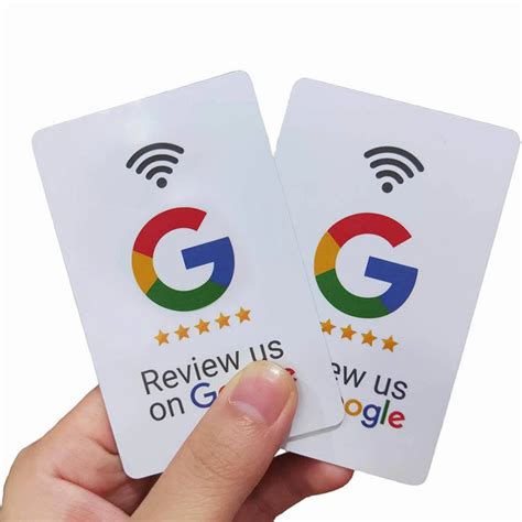 Custom Programmable QR Code Business RFID Card NFC Google Review Card