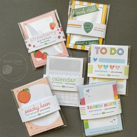 Mini Notepad Strawberry Notepad Colorful Stationary Cute Notepad