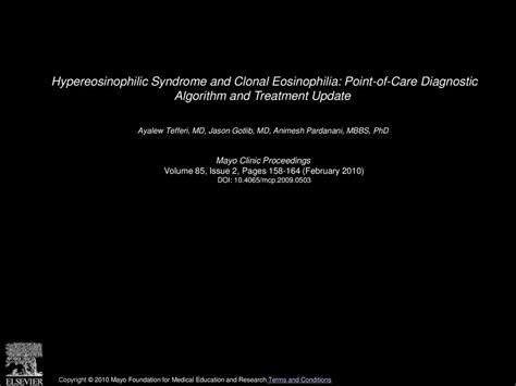 Hypereosinophilic Syndrome And Clonal Eosinophilia Point Of Care