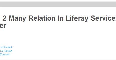 Liferay Service Builder Many To Many Relation In Plugin Portlet Part