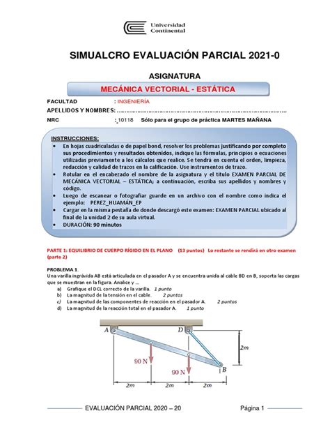 Simulacro Examen Parcial 2021 10 Pdf