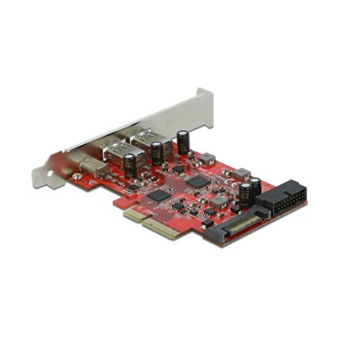 Delock Kartica Pcie 2x Usb 32 Gen2 1xusb Tipc 1xint 19pin Usb 30