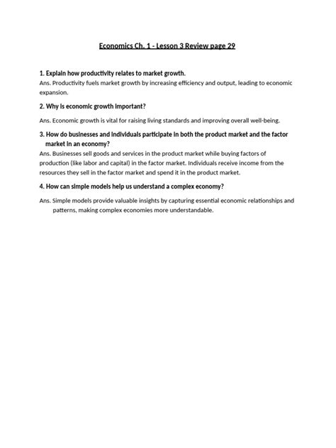 economics ch 1 lesson 3 review on page 29 pdf