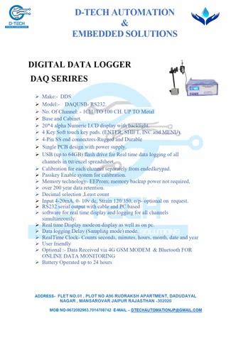 8 Daq Data Logger For Industrial Usb At Rs 40000 In Jaipur Id