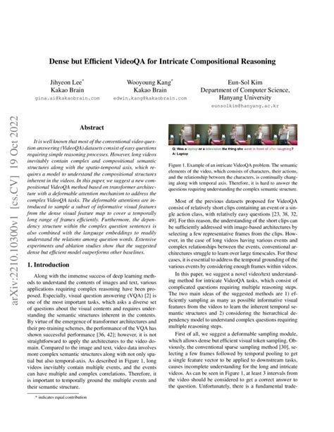 Dense But Efficient Videoqa For Intricate Compositional Reasoning Deepai