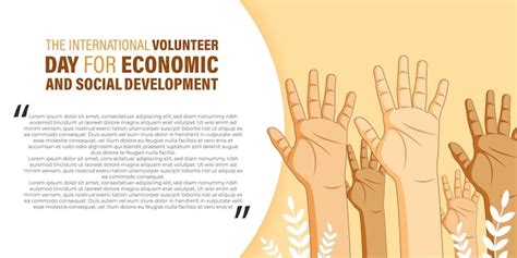 Premium Vector Vector Illustration Of The International Volunteer Day