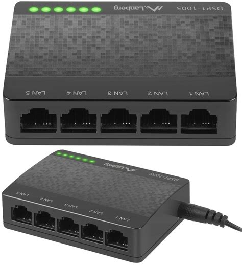 Switch 5 PORT GIGABIT ETHERNET Rozdzielacz Sieci LAN 1gb RJ45 ...