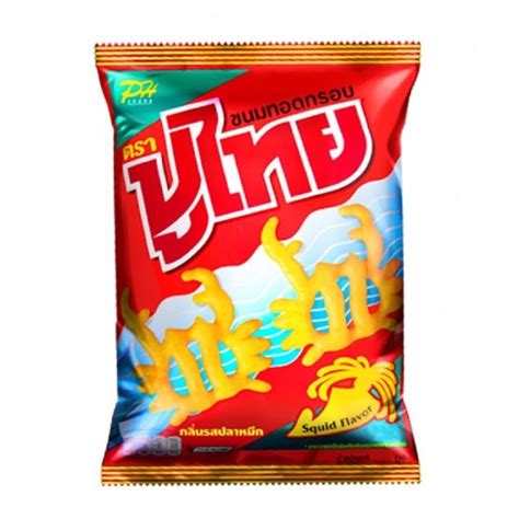ปูไทย ขนม ขนมขบเคี้ยว ของกินเล่น 12ซอง ขนมทอดกรอบรูปปู รสดั้งเดิม ของ