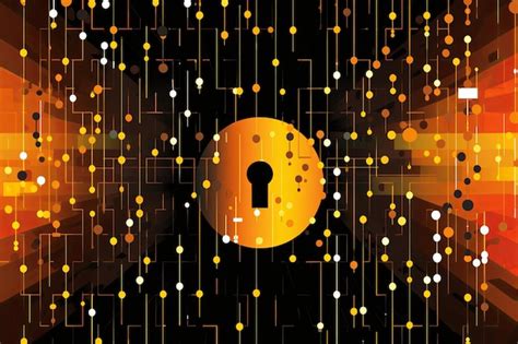 premium vector modern tech encrypted data theme background