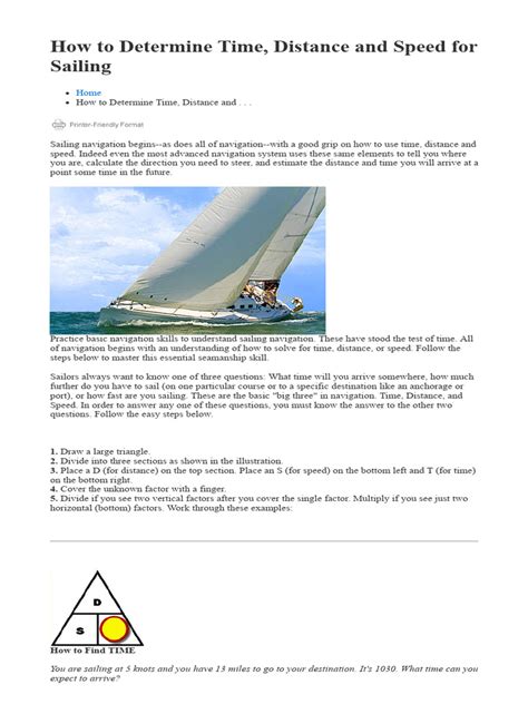 Ete Computation Pdf Navigation Water Transport