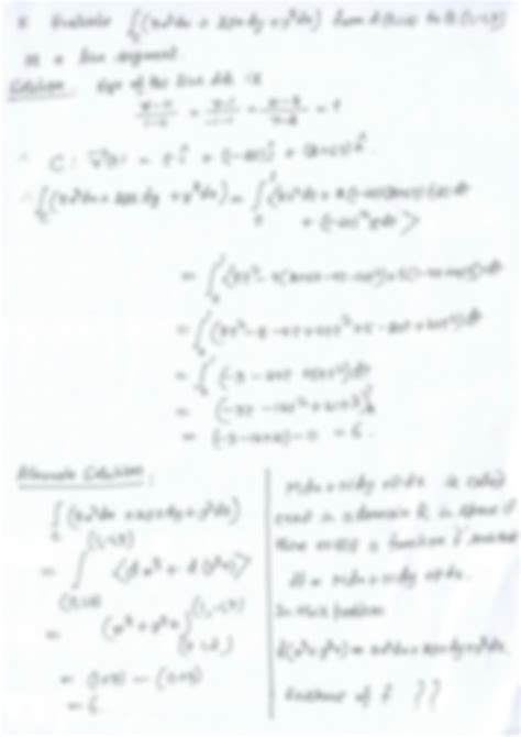 SOLUTION Line Integral Over Vector Fields Studypool
