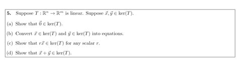 5 Suppose T R R Is Linear Suppose 7 T E Chegg Com