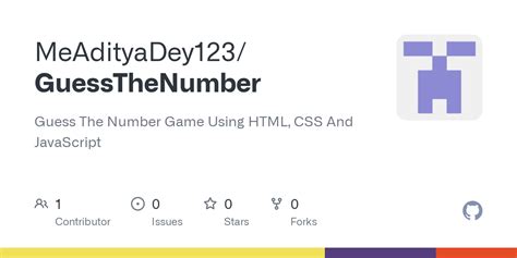 github meadityadey123 guessthenumber guess the number game using