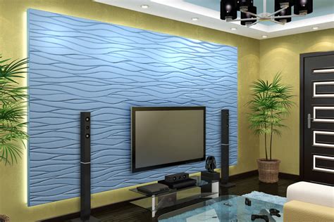 3d панели в декоре гостиной
