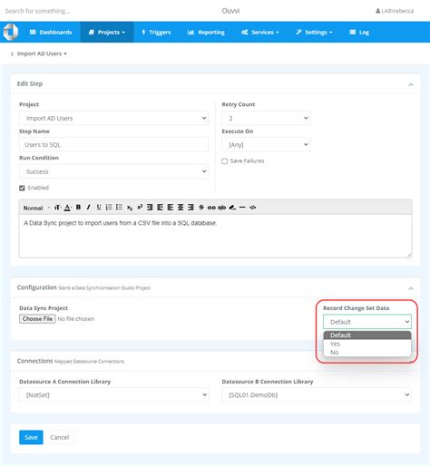 Change Sets Simego Docs