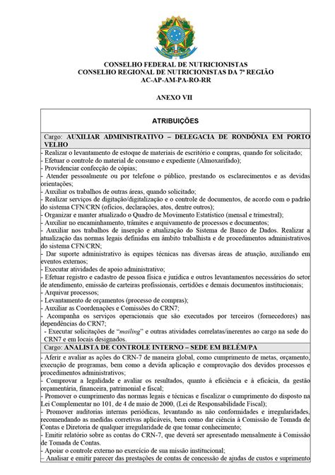 PROCESSO SELETIVO SIMPLIFICADO EDITAL PSS Nº 001 2023 CRN 7