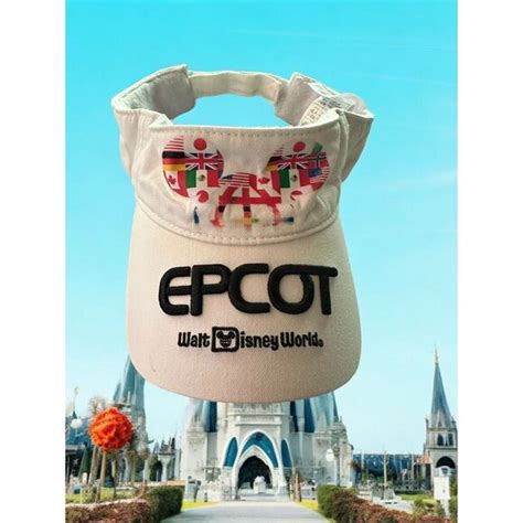 Disney Accessories Disney Visor World Epcot White World Showcase