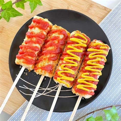 바삭바삭 식빵 핫도그 만들기 간단 간식 에어프라이어 식빵요리 네이버 블로그