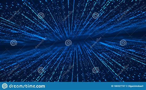 Abstract Technology Background Big Data Digital Code Futuristic Matrix Particles Stock