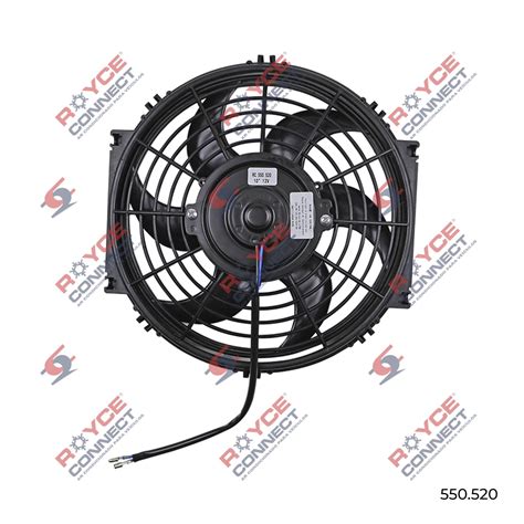 Eletroventilador Universal Soprante 10 Polegadas Pás Em S 12 Volts