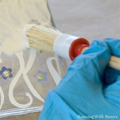 How To Etch Glass Etch A Vase Running With Sisters