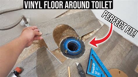 How To Install Luxury Vinyl Plank Flooring Around Toilet Bowl
