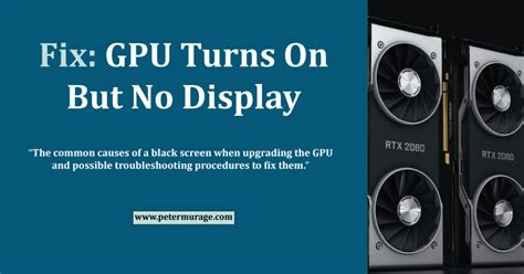 6 ways to fix gpu turns on but no display [updated 2024]
