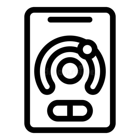 Smart Home Device Controlling Temperature With Smartphone App Stock