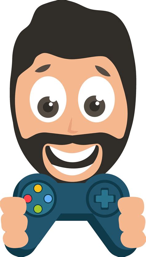 Man With Gamepad Illustration Vector On White Background Vector Art At Vecteezy