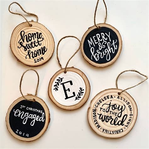 Custom Wood Ornaments Etsy