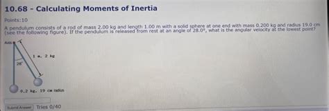 Solved 1068 Calculating Moments Of Inertia Points10 A