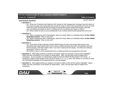 Solved Tst102 Fundamentals Of Test Evaluation Maintenance