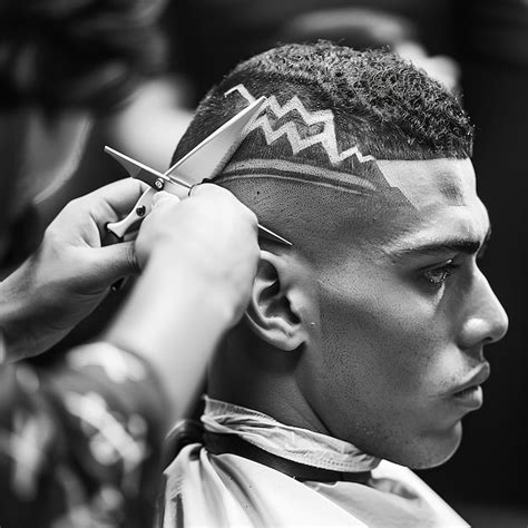 Premium Photo Fashionable Hairstyle At The Barbershop
