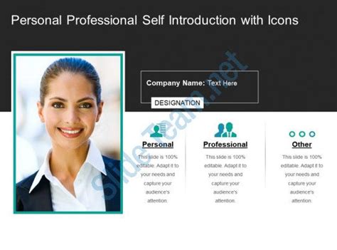 Personal Professional Self Introduction With Icons Slide01 Powerpoint