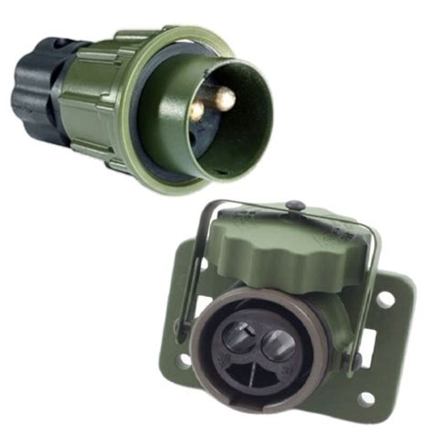 GNIAZDO WTYCZKA NATO 2 PIN METALOWE ZACISKANE WGN0025 WGN0026 Za