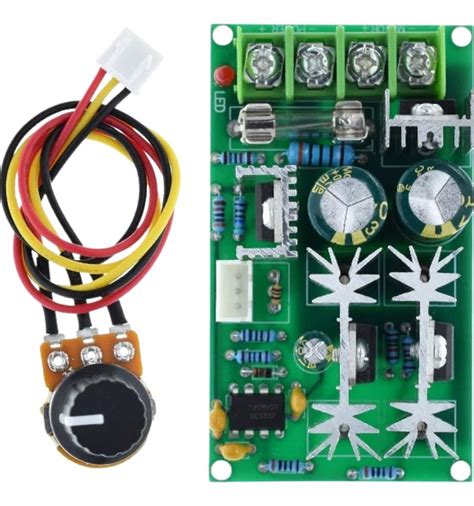 Controlador Regulador Pwm 10 60v 20a Controle Rotação De Motor Dc