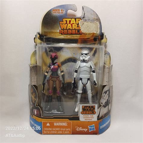 Star Wars Rebels 375 Scale Sabine Wren And Stormtrooper Hobbies And Toys