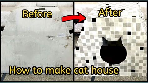 How To Make Cat House Cat House At Home How To Make Cat House With