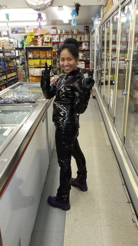 Going Out In Full Pvc Outfit